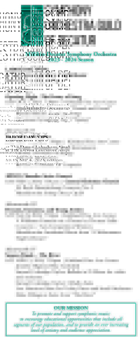 Events - Symphony Orchestra Guild of Decatur